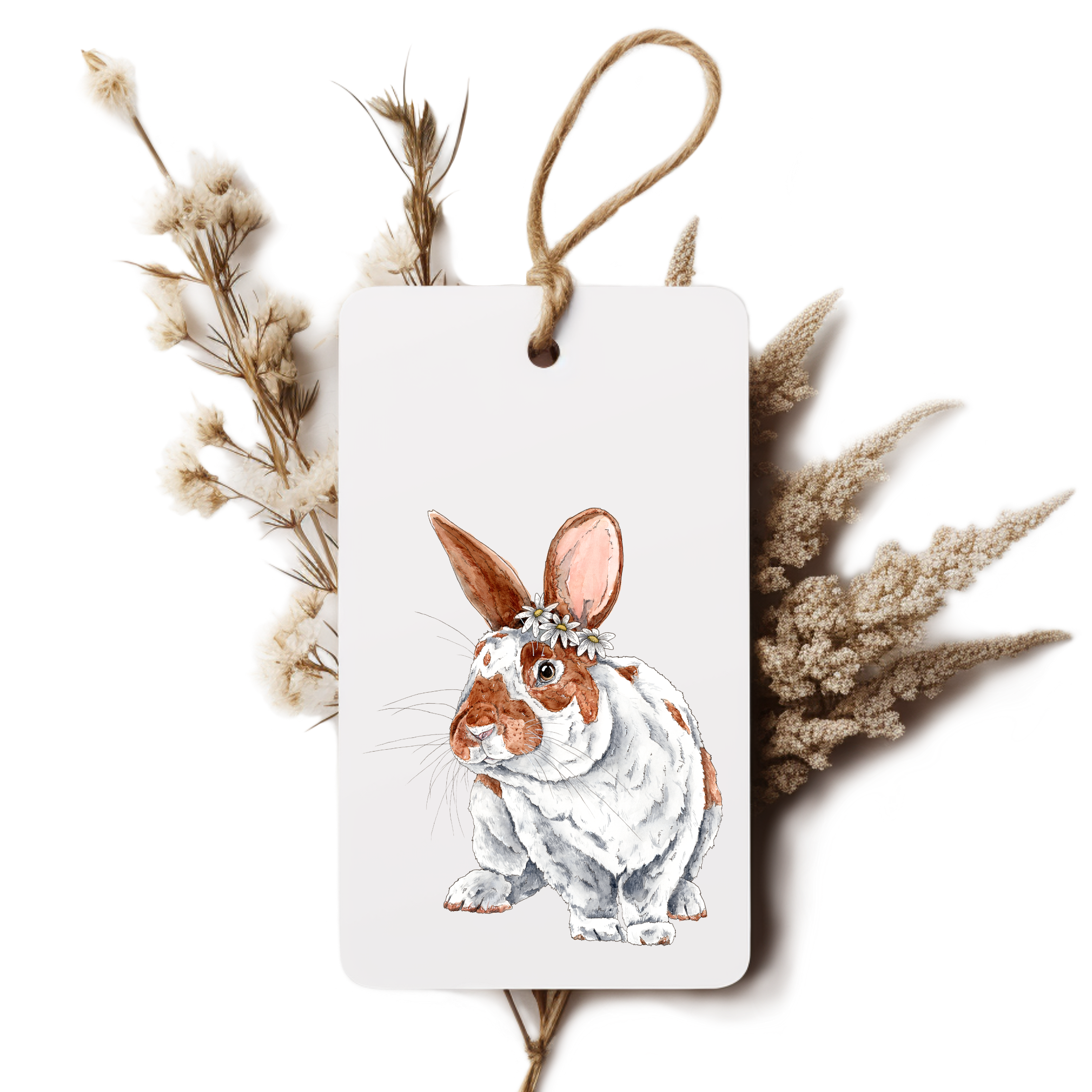 "Daisy Rabbit" Gift Tag – Fantailed Illustrations