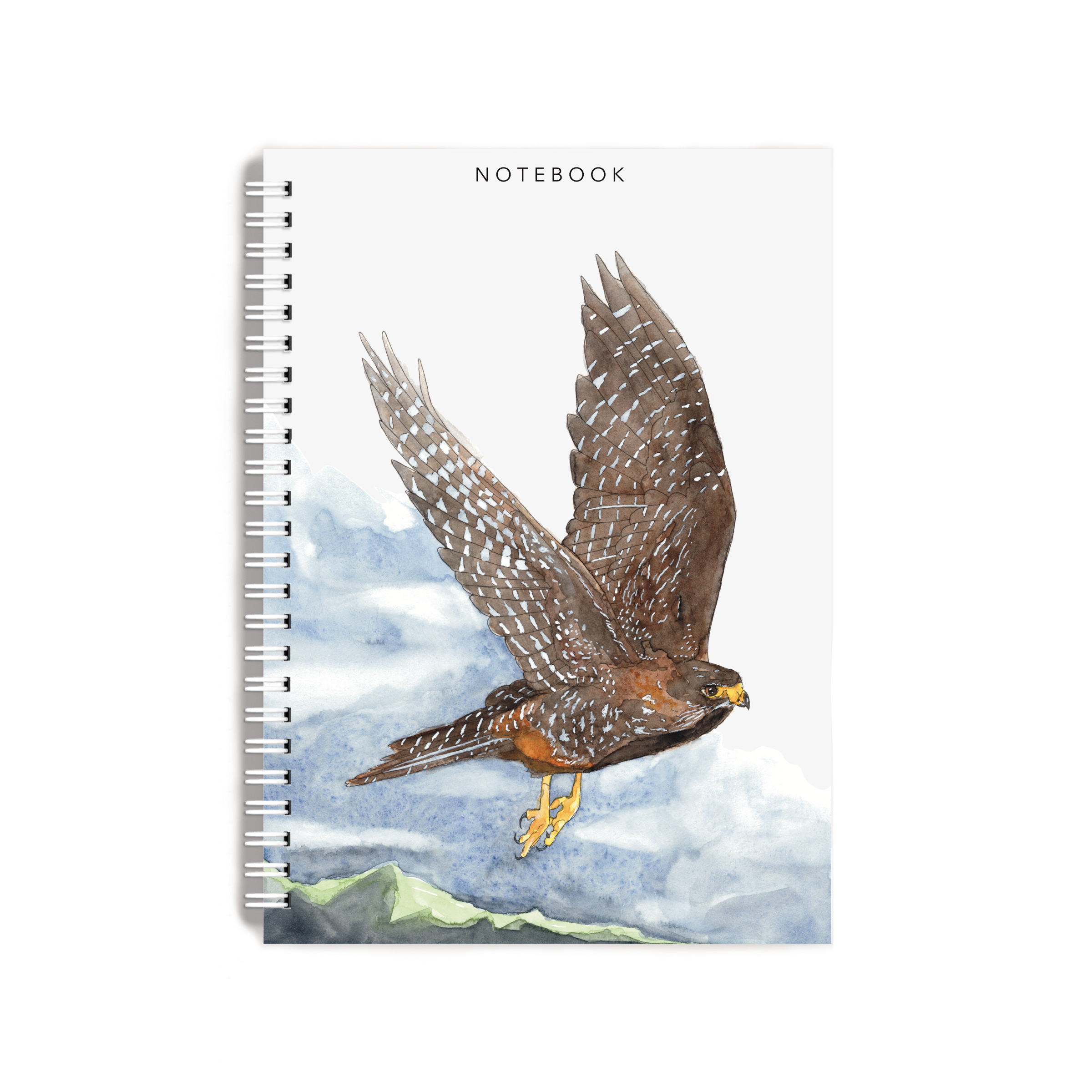 "Flacon in Flight" Notebook – Fantailed Illustrations